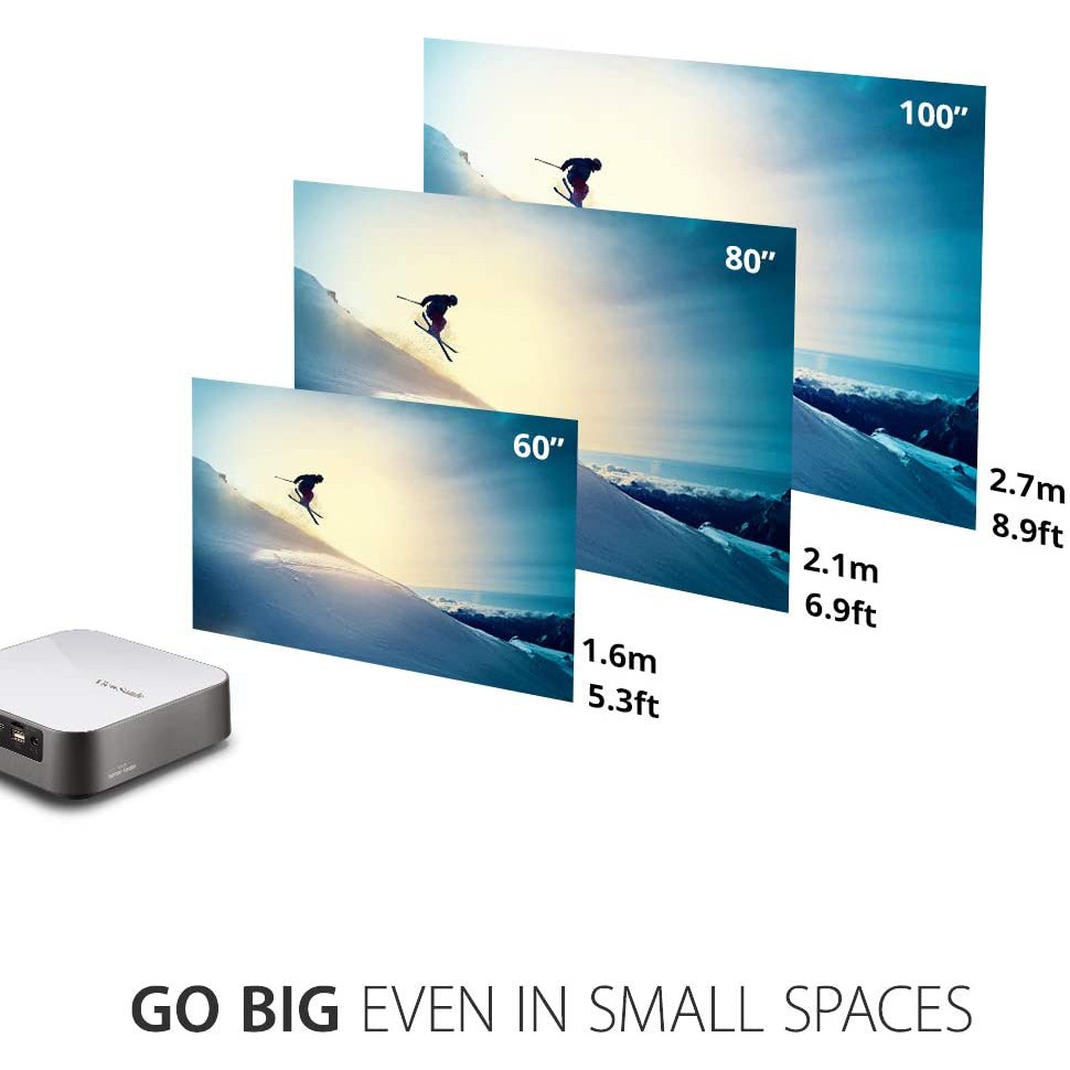 ผ่อน 010เดือน Viewsonic M2e Full HD 1080p Smart Portable LED Projector ...