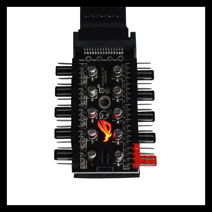 iluต่อพ่วงพัดลม ROG Fan Hub 3 Pin 4 Pin PWM 10 ช่อง - 0xq68sd6nv - ThaiPick