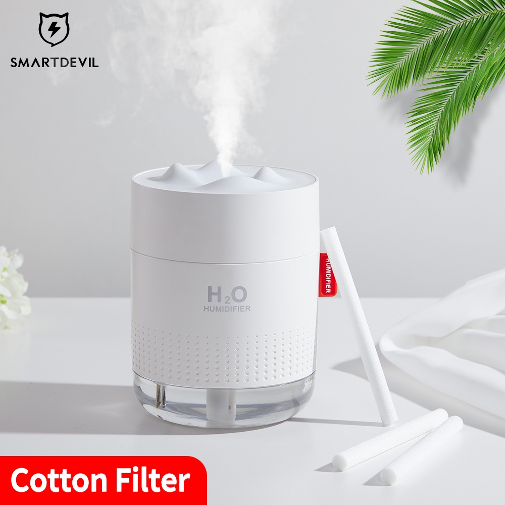 Smartdevil เครื่องเพิ่มความชื้นอากาศไฟฟ้าเครื่องกระจายน้ํามันอโรมาโฮมโฮมออฟฟิศรีแลกซ์ดีฟิวเซอร์ ...