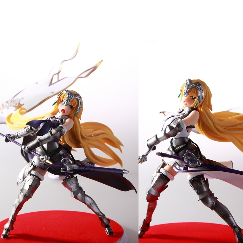 20cm Fate/Grand Order Joan of Arc Anime Action Figure Ruler Waving Flag ...