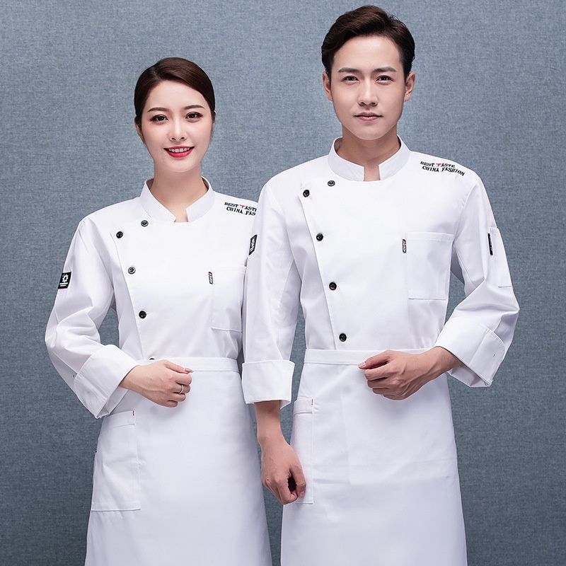 Chef Workwear Mens Back Kitchen Baking Noodles Cake Shop Short-Sleeved ...