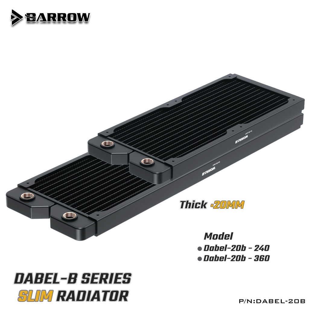 Barrowch Pump FBDBCX-200 -PWM-17W 200mm Black (ชุดปั๊มน้ำพร้อมแทงค์ รับ ...