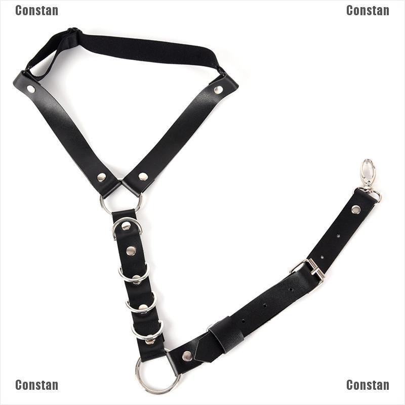 【Constan】Sexy Single Strap Clip Leather Punk Suspender Hook Adjustable ...