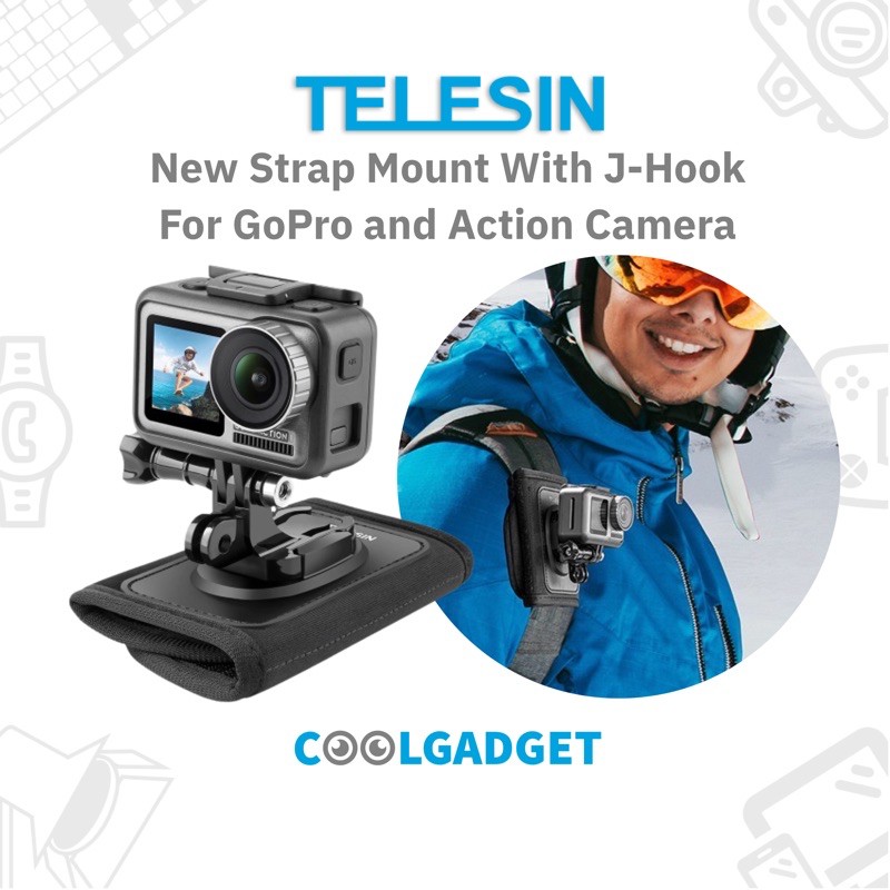 ส่งในTelesin New Backpack Mount Shoulder Strap Holder ที่รัดกระเป๋ายึด ...