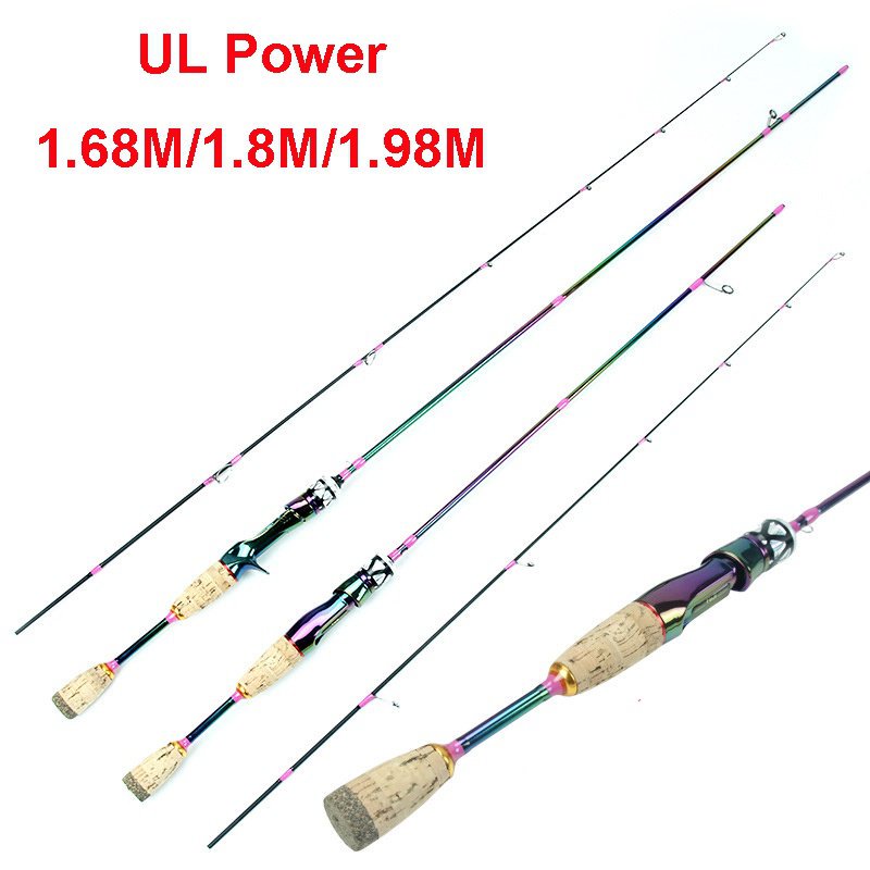 Colorfull UL Power Spinning Casting Fishing Rod Carbon Firber Fishing ...