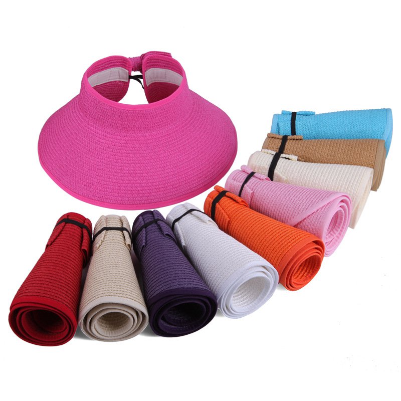 Summer hat sunshade hat sunscreen beach hat portable outdoor sun hat ...