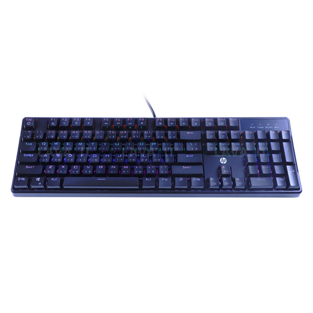 HP GK320 Gaming Mechanical Keyboard คีย์บอร์ดเกมมิ่ง กันน้ำและฝุ่น ...