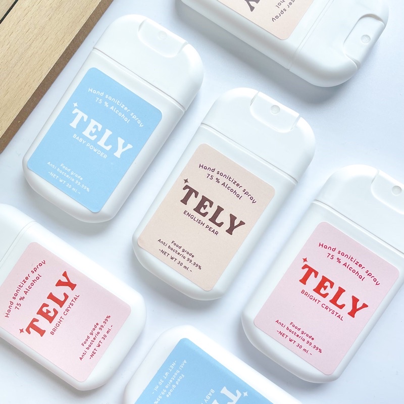 สเปรย์แอลกอฮอล์พกพา TELY 75 ขนาด 30 ml. กลิ่นน้ำหอมแบรนด์ดัง - mun.o.na ...