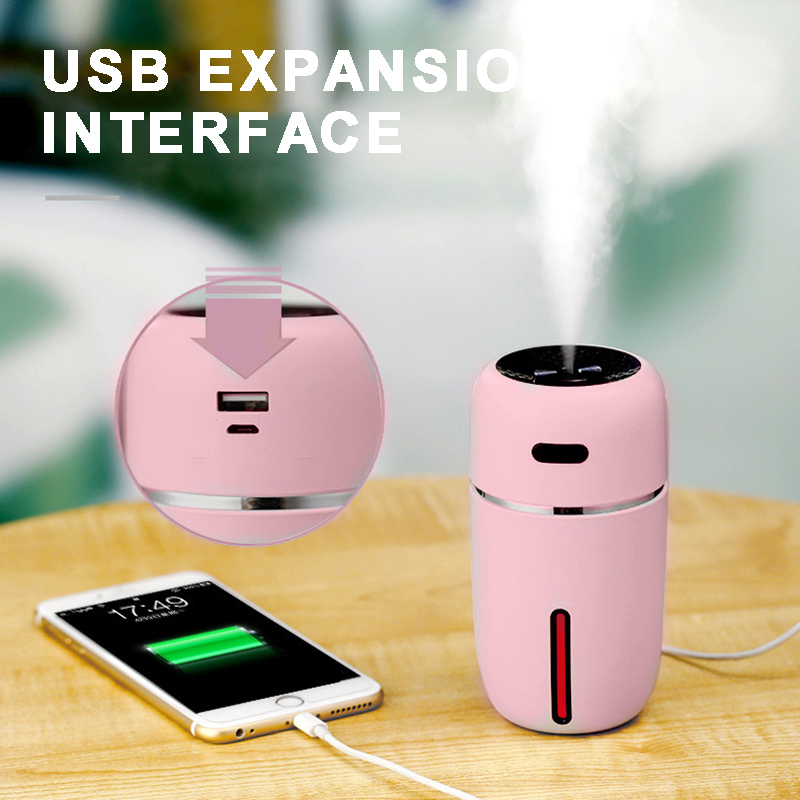 200ml Portable USB Mini Humidifier Colorful Night Light Home Mist ...