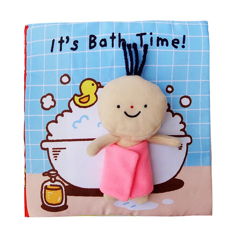 หนังสือผ้าBaby Toy Baby Soft Cloth Book Infant Early Cognitive ...