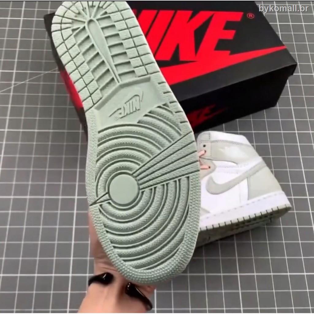 Nike Air Jordan รองเท้า 1 Retrohigh Og Seafoam รองเท้าบาสเก็ตบอล Aj1 ...