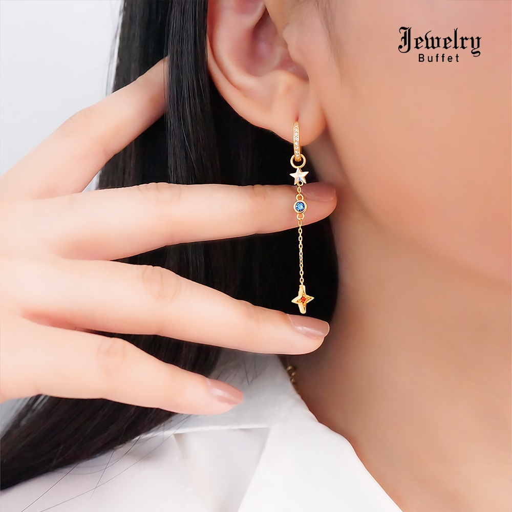 Jewelry Buffet Spiral Galaxy Earrings ต่างหู ต่างหูแฟชั่น ต่างหูเงินแท้ ต่างหูกาแล็คซี่เงินแท้ ...