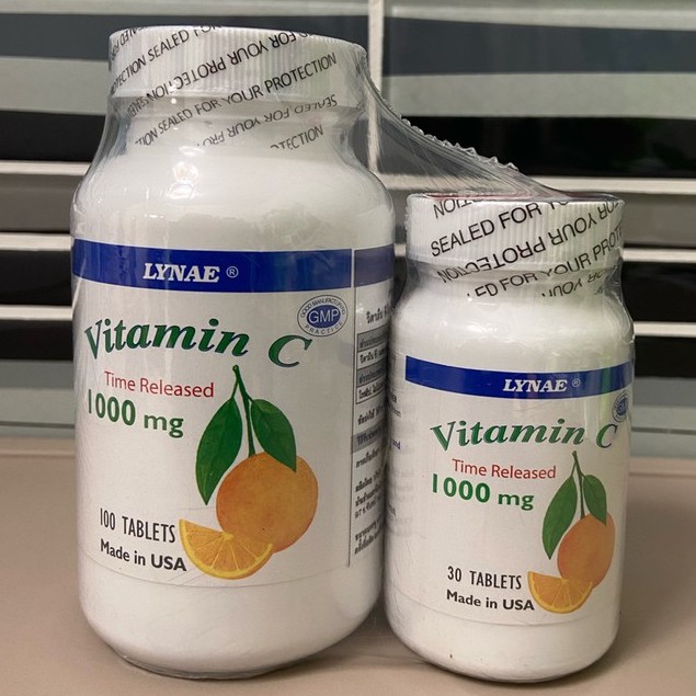 (1แถม1) LYNAE Vitamin C Time Released 1000 mg. (100เม็ด แถม 30เม็ด ...
