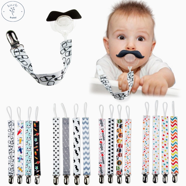 4PCS/Set Baby Pacifier Chain Clip Print Anti-drop Clip - lovelybaby03 ...