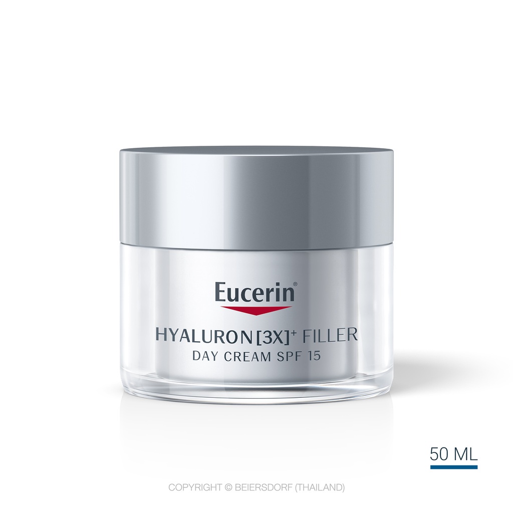 Eucerin HYALURON 3X FILLER DAY CREAM SPF 15 50 ml. (ยูเซอริน ไฮยาลูรอน ครีมบำรุงผิวหน้า ลดเลือน ...