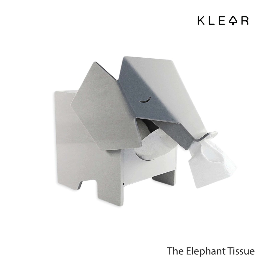 KlearObject The Elephant Tissue Box ที่ใส่กระดาษทิชชู่ม้วน กล่องใส่ทิชชู่อะคริลิค รูปช้าง : K375 ...