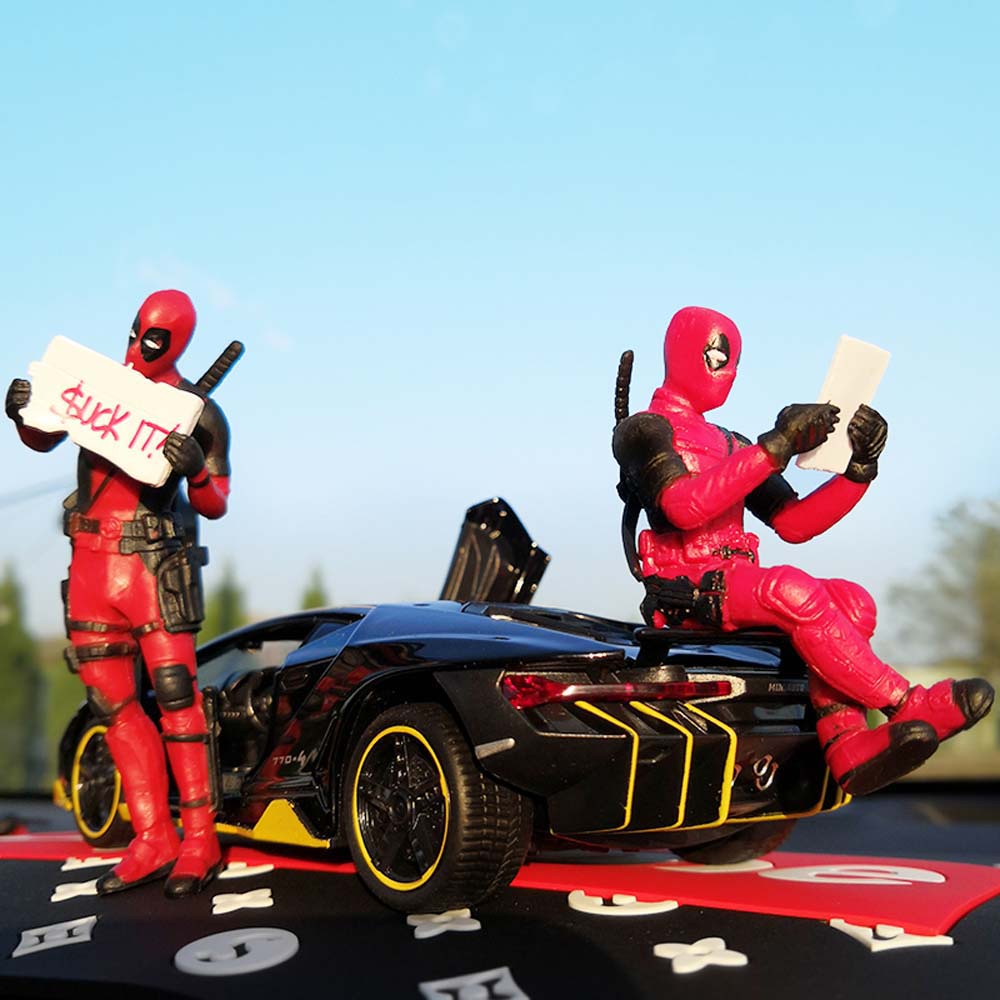 Back2Life โมเดลรถยนต์ Marvel Car Goods Deadpool ขนาดมินิของเล่นสําหรับ ...