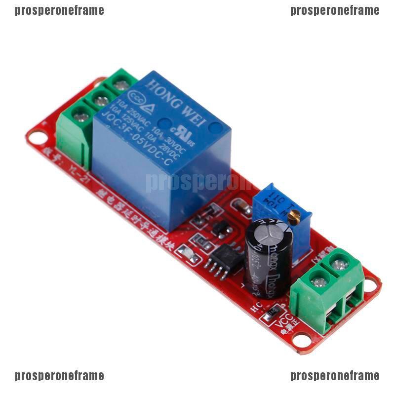 DC 5V NE555 timer switch adjustable module 0-10s time delay relay modul ...