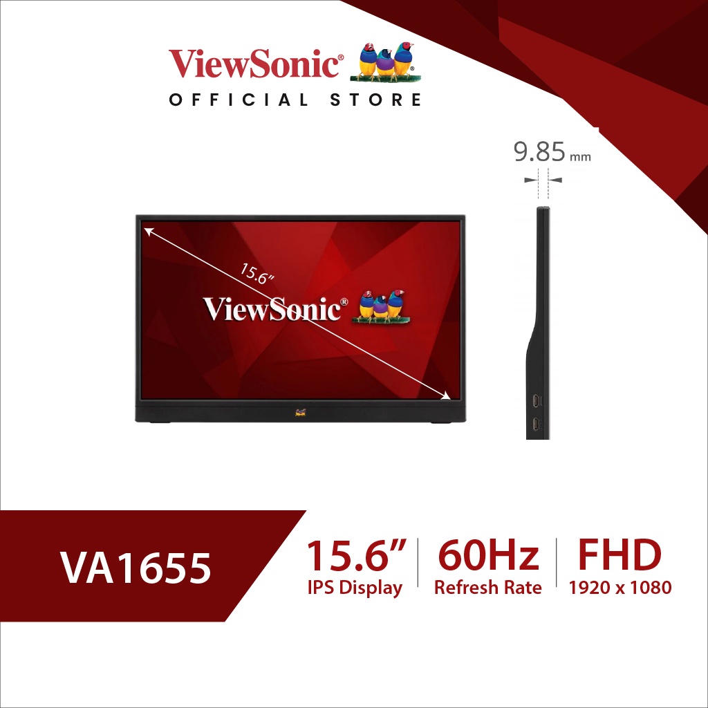 ViewSonic VA1655 16 Portable Monitor 15.6IPS60Hz7ms(Portable monitor ...