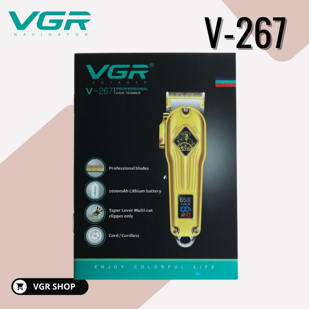 (มาใหม่) VGR V-267 ปัตตาเลี่ยนตัดผมไร้สาย - vgrshop123 - ThaiPick