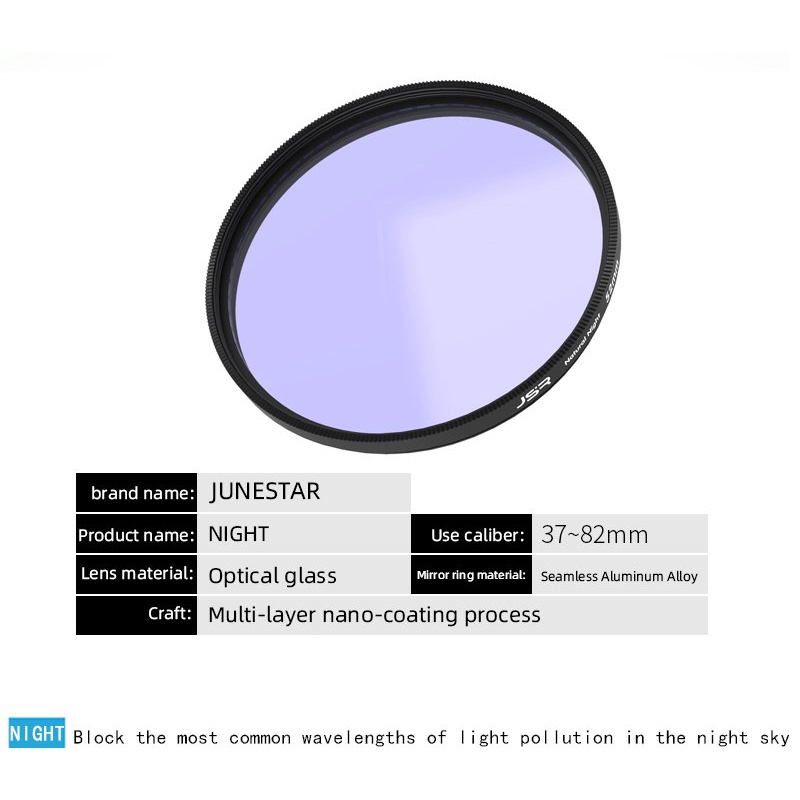 Natural Night Filter Multiple Coating Night Sky Star Light Pollution ...