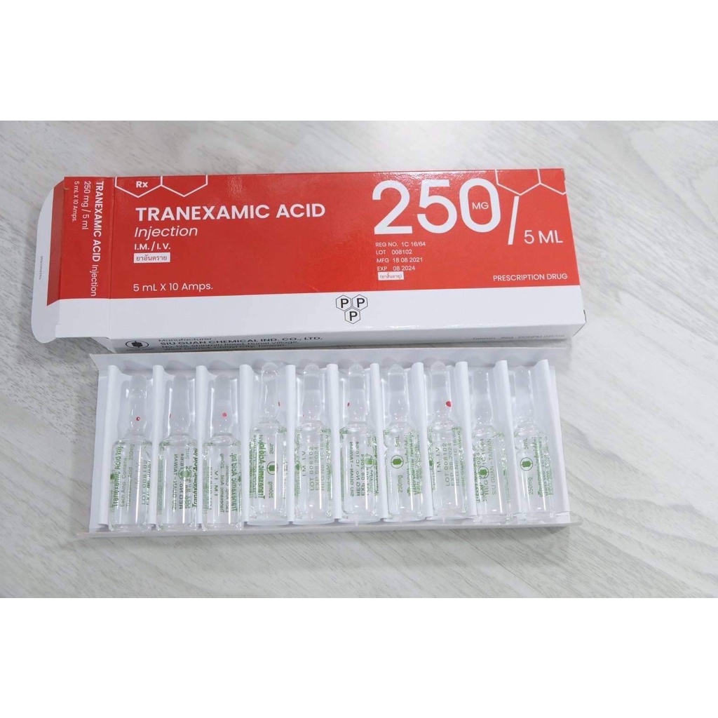 Tranex injectjon 250mg 10 amp - bowkamont - ThaiPick