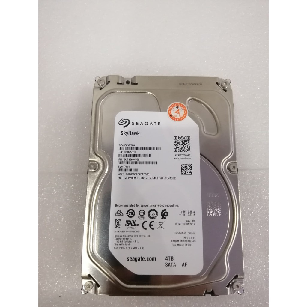 HDD 4 TB Seagate SKYHAWK Seagate Harddisk ฮาร์ดดิส HDD 4 TB SATA III ...