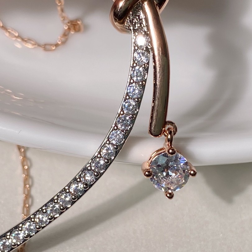 SWAROVSKI(สวารอฟสกี้) LIFELONG HEART สร้อยคอคริสตัลกระดูกไหปลาร้า ...