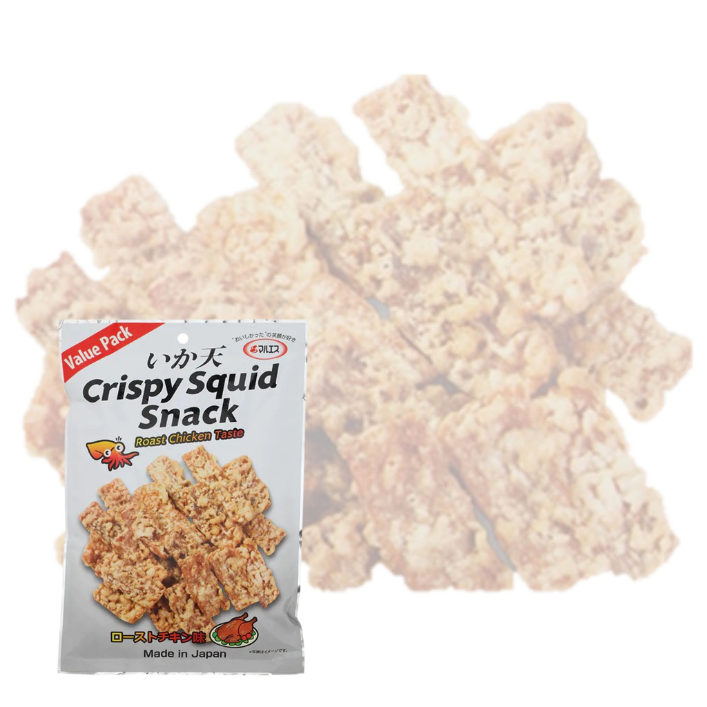 ปลาหมึกทอดกรอบญี่ปุ่นรสไก่ย่าง Crispy Squid Snack (Roast Chicken Taste ...