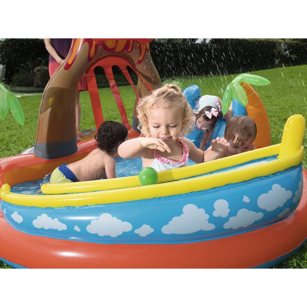 Bestway ชุดสระน้ำเด็ก ภูเขาไฟ พร้อมสไลเดอร์ Inflatable Volcano Theme ...