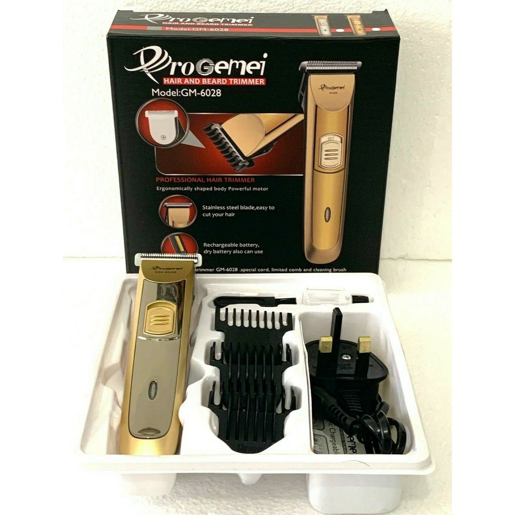 พร้อมส่ง️บัตตาเลียนProgemei GM-6028 ใช้ได้ทั้งแบบสายไร้สาย มีหัวรอง3หัวเปลี่ยนได้ - friendlybe ...