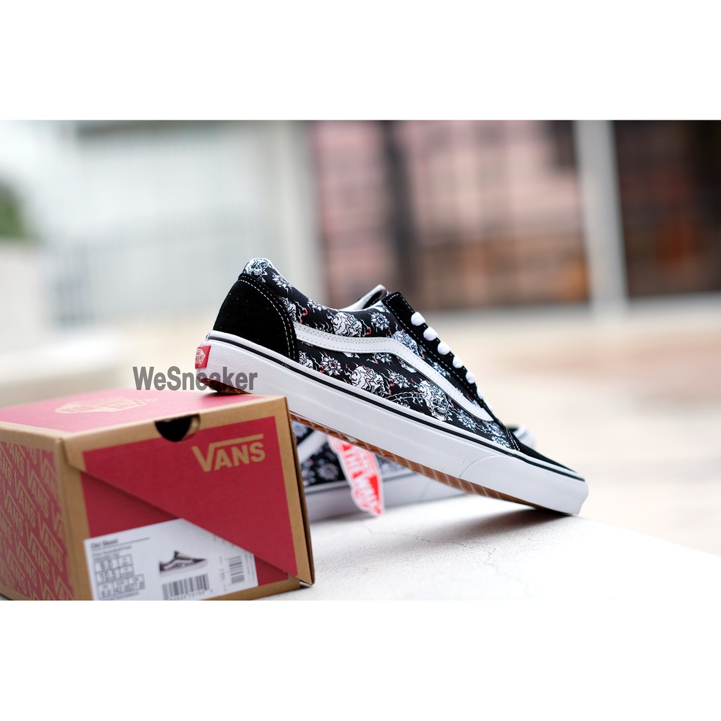 VANS Old Skool (Flash Skulls) - MultiTrue White รองเท้า VANS แท้ 100 VANS Thailand Dealer ...