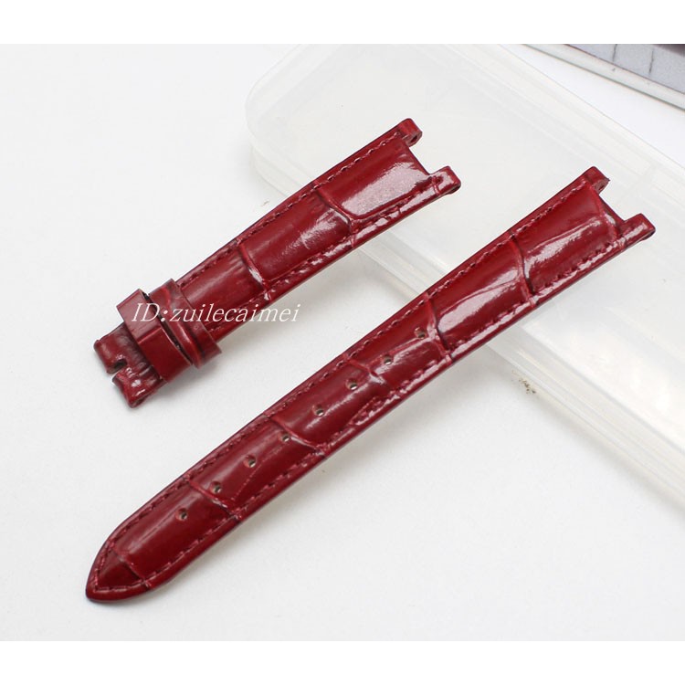อะไหล่สายนาฬิกาข้อมือ 16มม. Burgundy Italian Cowhide Mk6451 - ds0310s ...