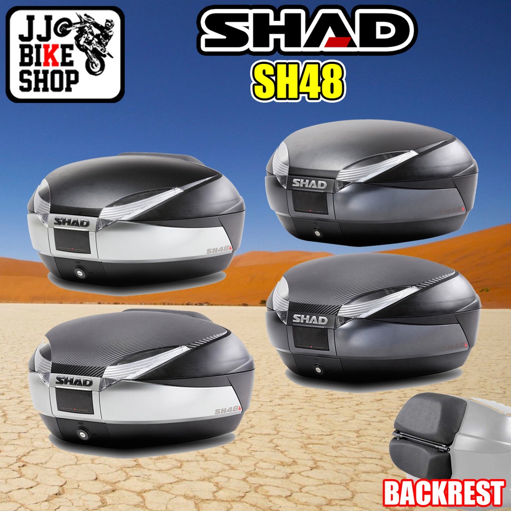 พร้อมเบาะพิง SHAD SH48 SH 48 CARBON กล่องท้าย FREE INNER - jjbikeshop9 ...