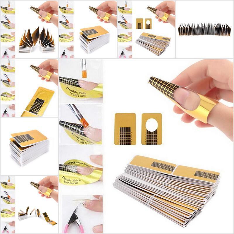 PurpleredtoExtension Sticker Form Guide Nail Art Acrylic UV Gel Builder ...