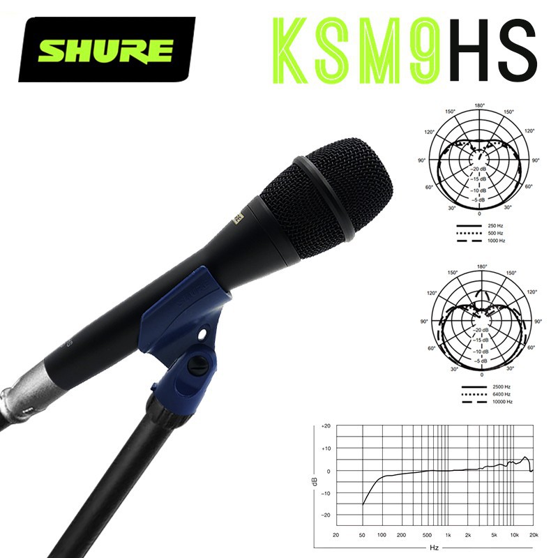 SHURE KSM9ไดนามิกมืออาชีพไมโครโฟนแบบมีสายKSM9HS Mic Super-Cardioid ...