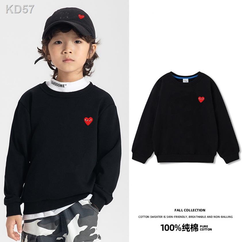 COD 00% Cotton Kids Sweaters Con Embroidery red heart children Terry ...