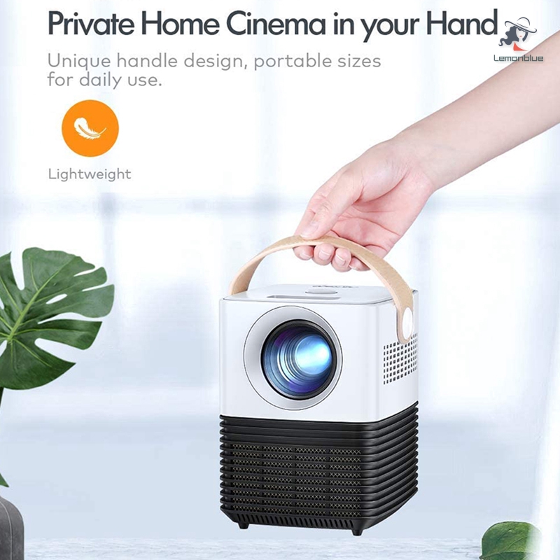 Mini Projector Portable LED Support 1080P Full HD Built in Speakers for ...