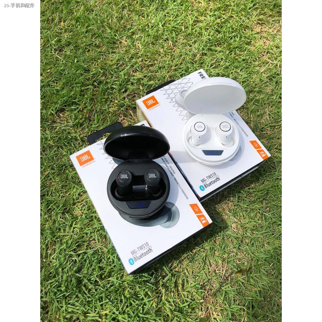 ๑หูฟัง Bluetooth JBL รุ่นใหม่ MG-TWS10 หูฟังบลูทูธ 5.0+EDR TWS หูฟังไร้สาย กันน้ำ IPX7 หูฟังกีฬา ...