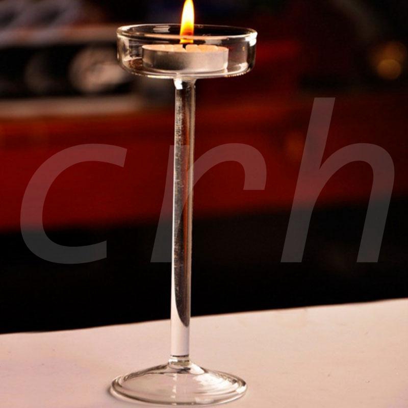 Elegant Romantic Creative Goblet Designed Glass Candle Holder Supplies ...