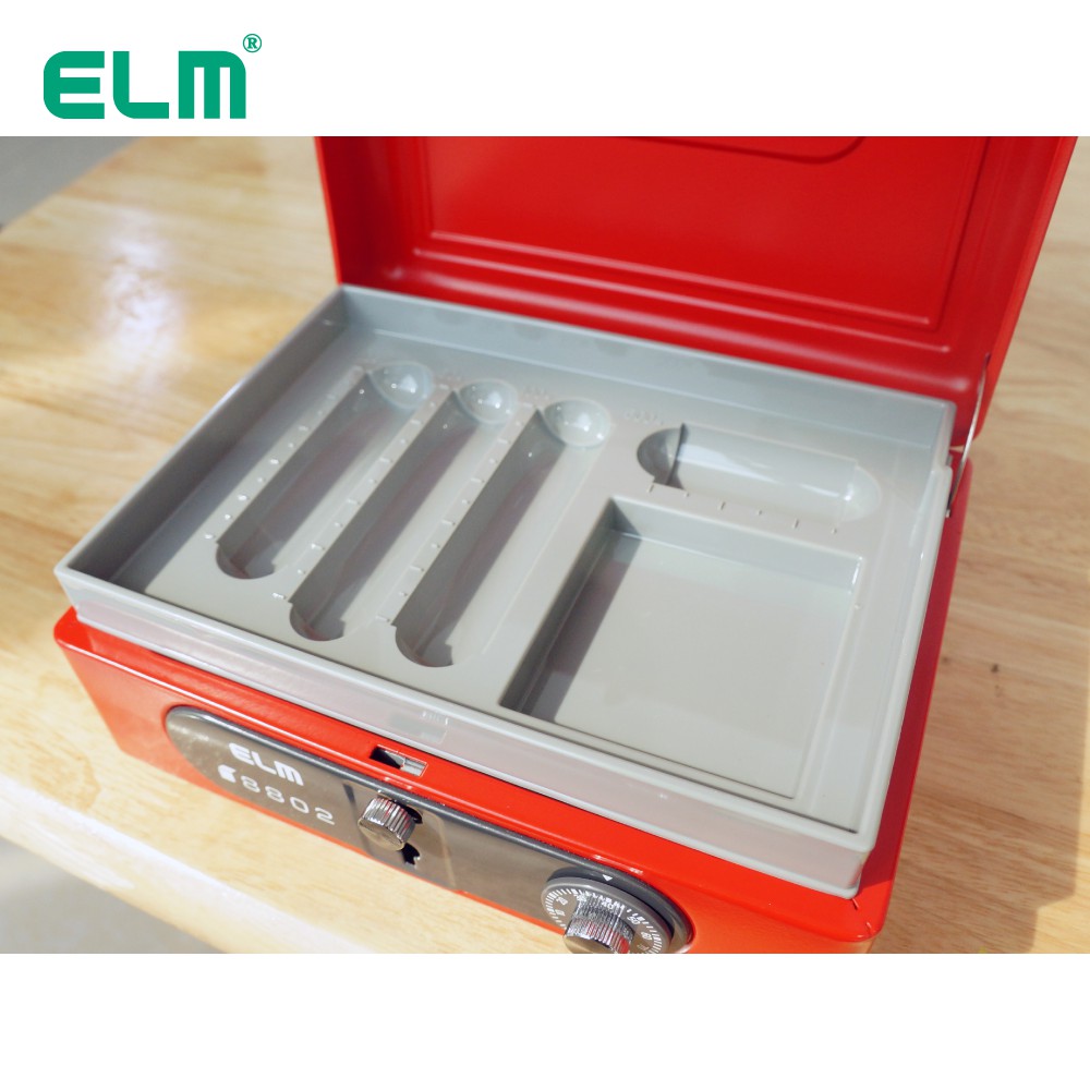 ELM (อีแอลเอ็ม) กล่องเซฟ ระบบล็อคด้วยกุญแจ พร้อมด้วยรหัสล็อคแบบหมุน รหัส 8802 - sakuraproductsth ...
