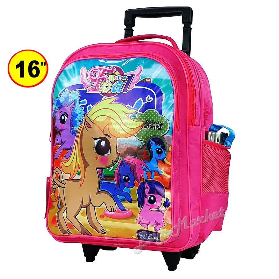 B2B-SHOPKids Luggage 16 (ขนาดใหญ่-L) Wheal กระเป๋าเป้มีล้อลากสำหรับเด็ก ...