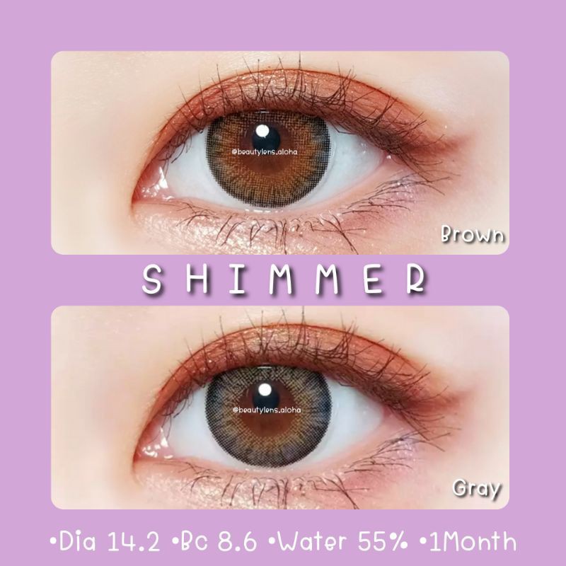 Shimmer-Brown•Gray ☆สายตา 00-1000☆รายเดือน - 5_5e8hjj82 - ThaiPick