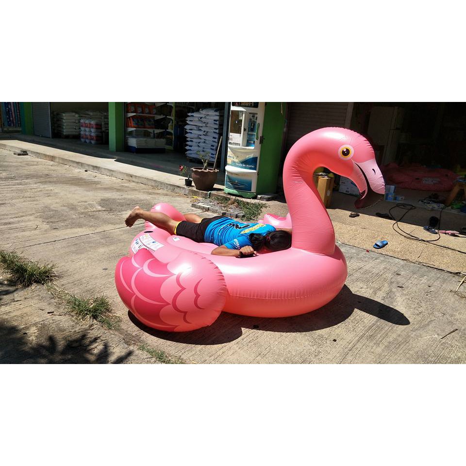 MEGA FLAMINGO ISLAND Intex 57288 แพยางเป่าลม นกฟลามิงโก้สีชมพู ขนาด ...