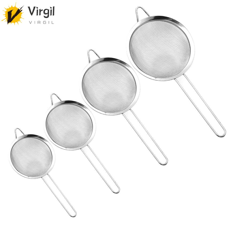 Stainless Steel Wire Mesh Fine Oil Flour Strainer Sifter Sieve ...