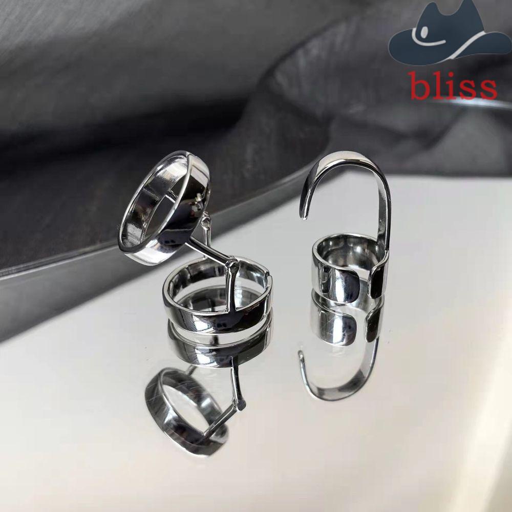 Bliss แหวนเงิน ทรงเรขาคณิต แฮนด์เมด สไตล์มินิมอล สําหรับตกแต่งเล็บ ...