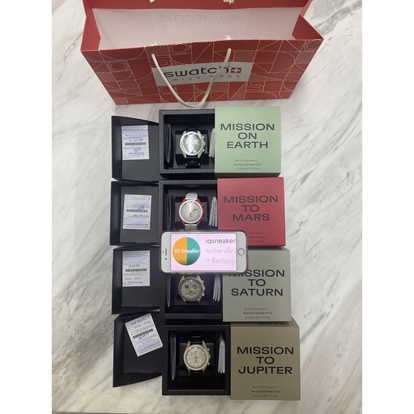 ผ่อน 0 Swatch X Omega to the Planets with the BIOCERAMIC MOONSWATCH ...
