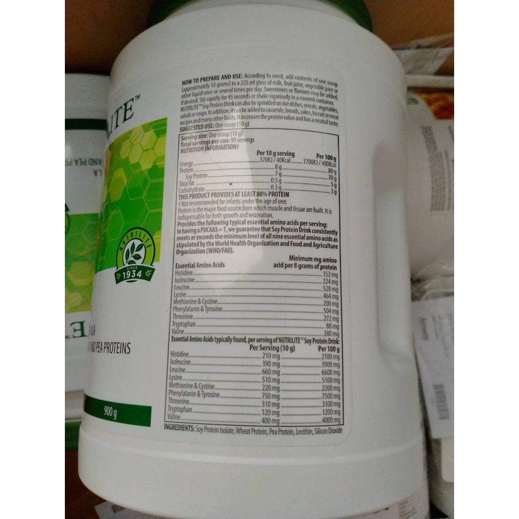 Amway 900g โปรตีนแอมเวย์ Nutrilite Protein soy protein Amway exp.112023 ...