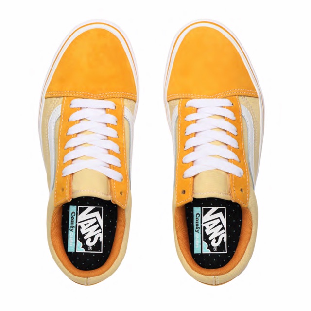 VANS OLD SKOOL COMFYCUSH SUEDE AND TEXTILE CADMIUM YELLOW GOLDEN HAZE ...
