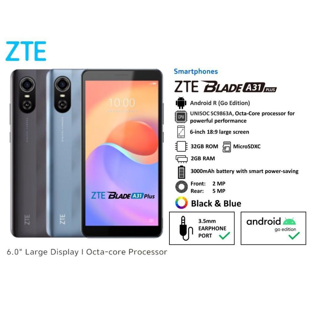 ZTE Blade A31 Plus (232GB) ประกันศูนย์ไทยแท้ - kosum12233 - ThaiPick